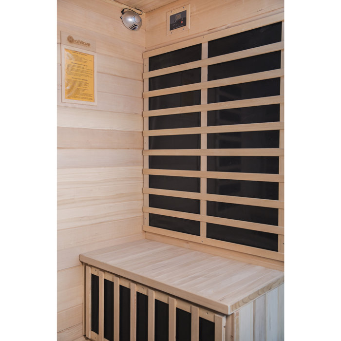 Heatwave Sonoma 4-Person Hemlock Infrared Sauna with 9 Carbon Heaters | Wayfair